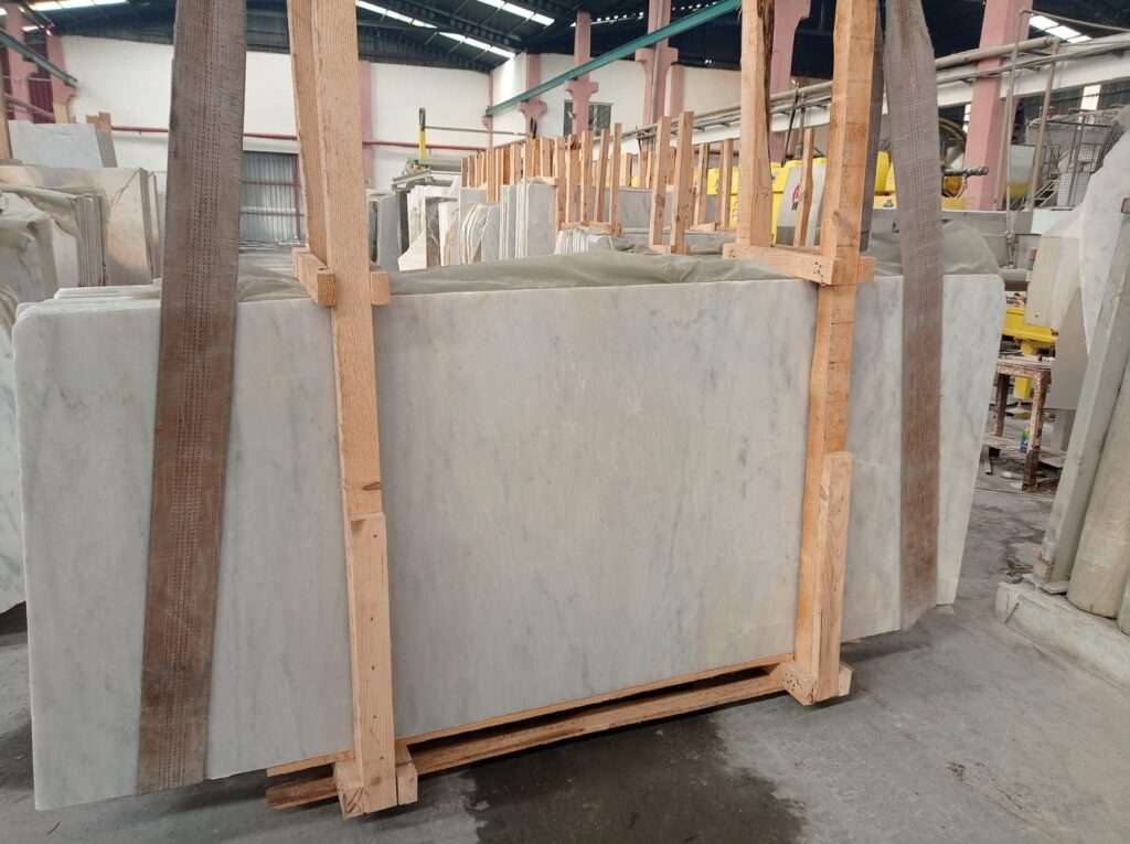 Snow White Marble Slabs Polished & Honed - Kar Art Marble