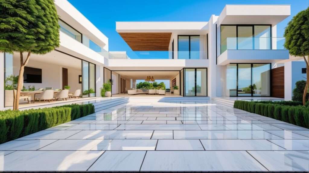 Marble Driveway Pavers Ibiza White - Natural Stone